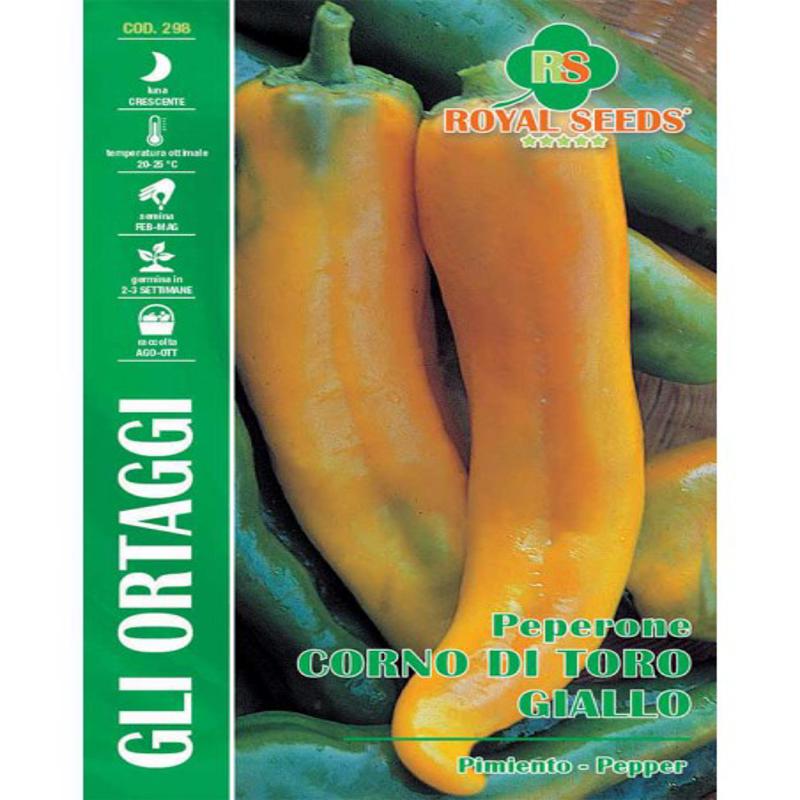 YELLOW BULL'S HORN PEPPER MAXI 1.25gm Approx. Seeds – KBSeeds Store